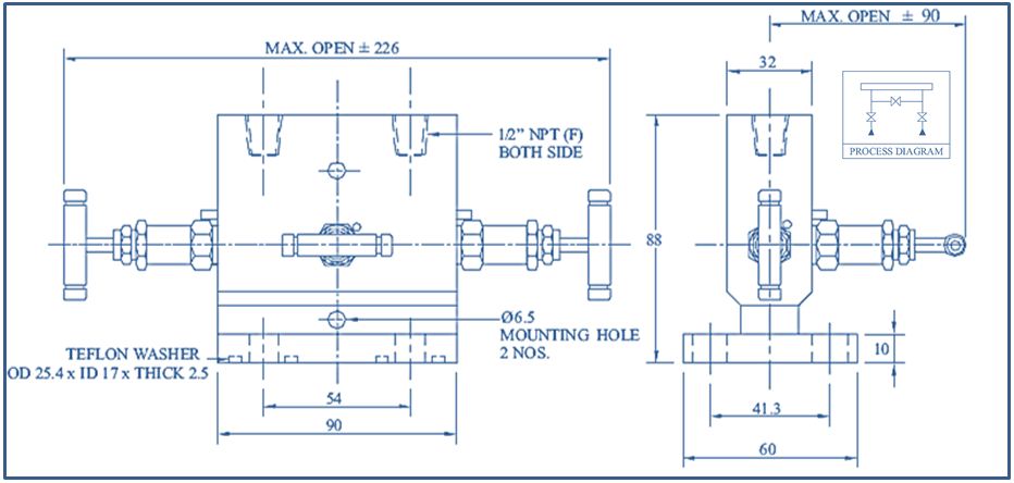 3 WAY MANIFOLD VALVES T3 TYPE 3 DIRECT MOUNTING