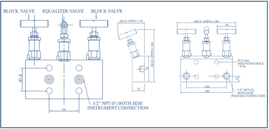3 WAY MANIFOLD VALVES R3 TYPE 2 DIRECT MOUNTING