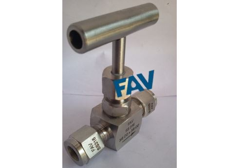 Needle Valve Compression Tube 3000 psi, Tube Double Ferrule and Nut
