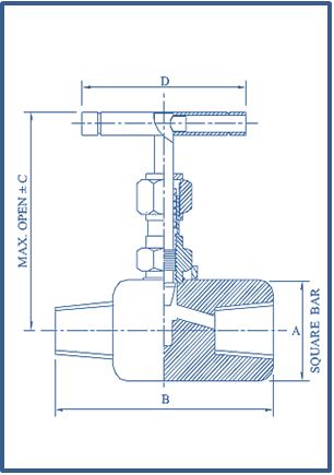 High Pressure Needle Valves Male X Female 10000 Psi