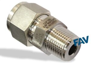 Male Connector NPT ferrule fittings, Compression Tube Fittings