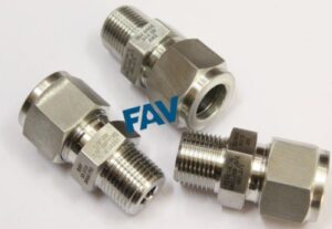Male Connector NPT ferrule fittings, Compression Tube Fittings