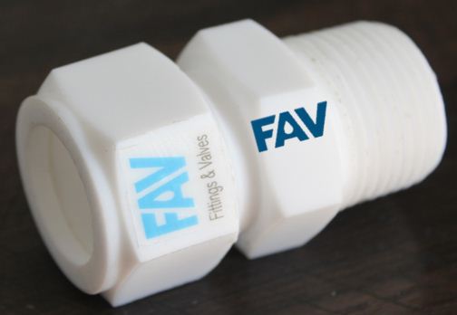 PTFE Male Connector NPT and range of PTFE Tubing Fittings