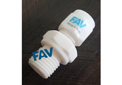 PTFE Male Connector NPT and range of PTFE Tubing Fittings
