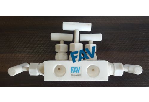 PTFE Manifold Valve 5 way and range of PTFE Instrumentation Valves