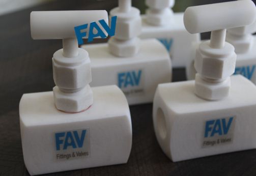 PTFE Needle Valve, Manufacturer, Made completely from PTFE