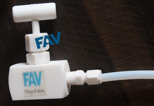 PTFE Needle Valve, Manufacturer, Made completely from PTFE