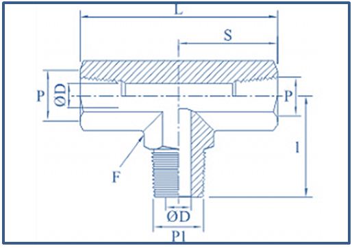 Pipe Branch Tee - Precision Pipe Fittings and Instrument Adaptors
