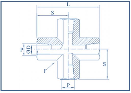Pipe Cross - Precision Pipe Fittings and Instrument Adaptors