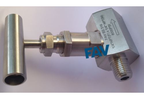Hex Needle Valves Male X Female 6000 Psi- Female NPT BSP