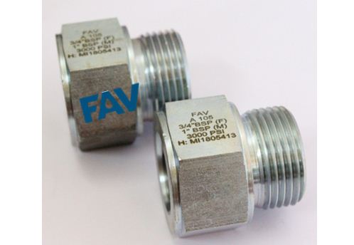 Steel Hex Adaptor Male X Female BSP BSP 10000 psi to 15000 psi