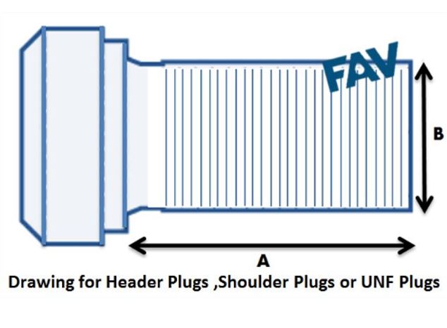 Header Plugs , UNF Plugs , Shoulder Plugs for Heat Exchanger