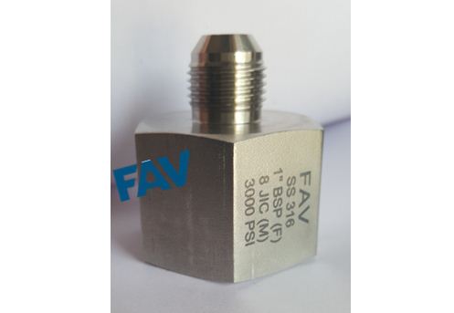 JIC to BSP Adapter, BSPP to JIC Adapter – for JIC tubes