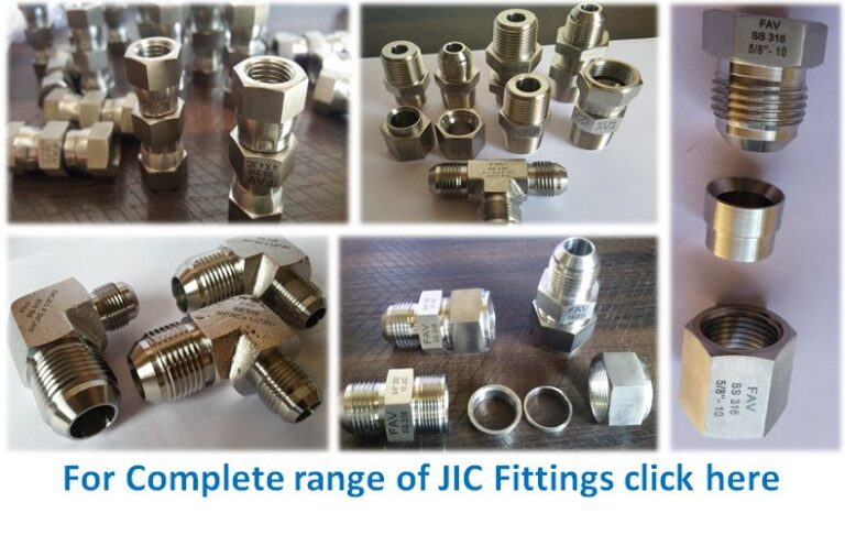 JIC Tee Fittings , 37° Flare Fittings – Adaptors and Fittings