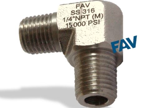 High Pressure Block Elbow 15000 psi, 1000 Bars in NPT and BSP