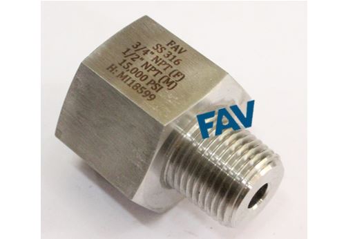 High Pressure Adaptor 15000 psi NPTM X NPTF ,1000 Bars