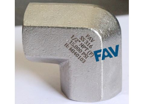 High Pressure Elbow Female 15000 psi, 1000 Bars in NPT and BSP