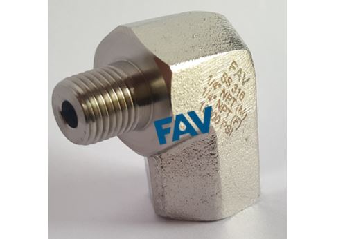 High Pressure Elbow Male X Female 15000 psi Materials used SS, CS