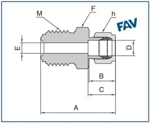 Connector Metal Face Seal fittings- Metal Gasket Face Seal