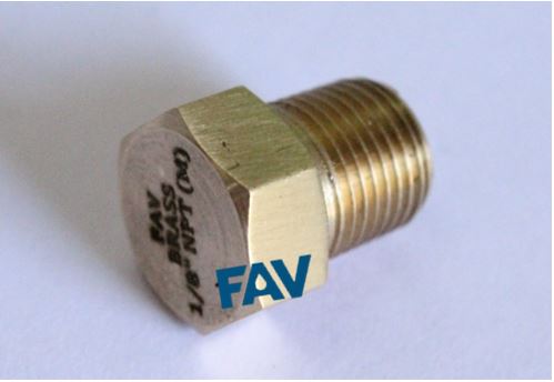 Brass Plug Male - FAV Manufacturers and Exporters.