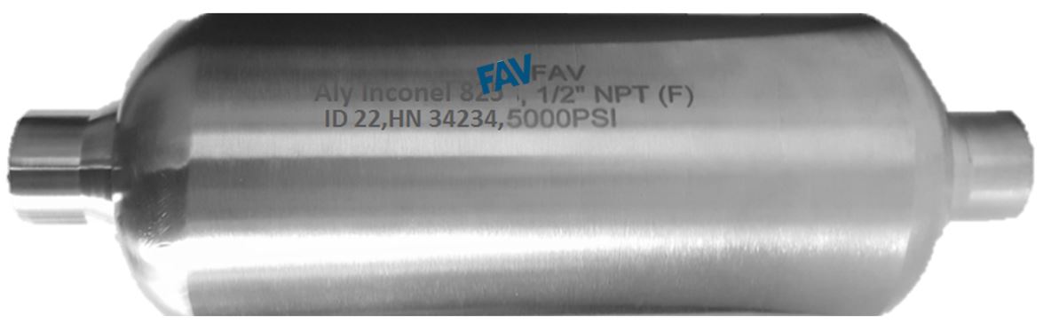 Inconel Sampling Cylinder 625 UNS N06625 & Inconel 825 UNS N08825