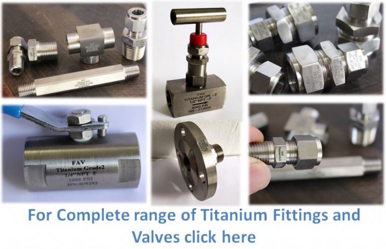 Titanium Needle Valves Male, Valve Titanium- Manufacturer and Exporter