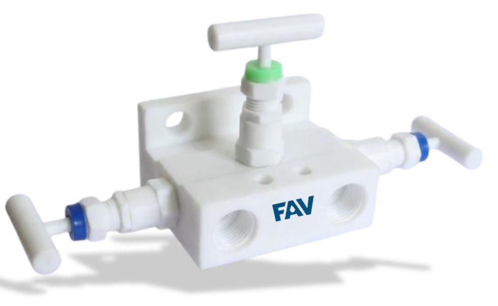 PTFE Manifold Valve 3 Way H Type and range of PTFE Valves